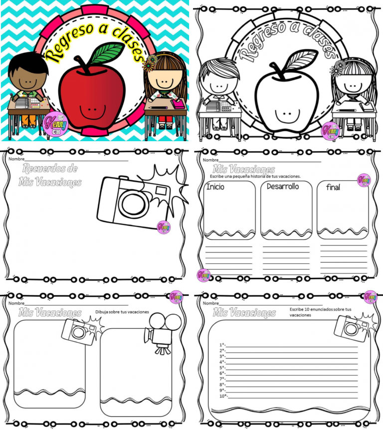 Regreso a clases cuadernillo de mis vacaciones | Material Educativo