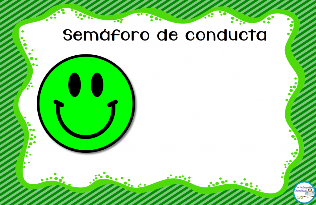 Excelente diseño de semáforo de conducta para mantener la disciplina ...