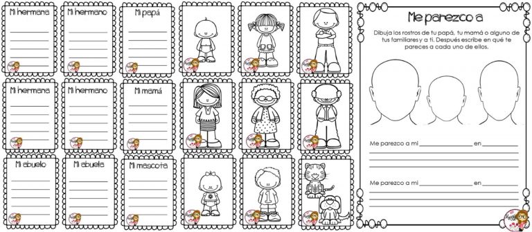 Fabuloso material para trabajar la descripción de la familia | Material ...