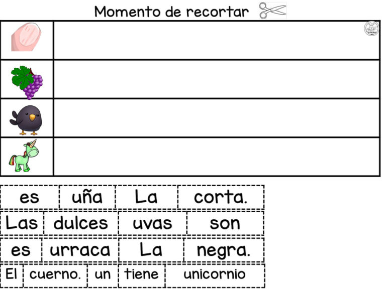 Estupendo material para formar y escribir oraciones | Material Educativo