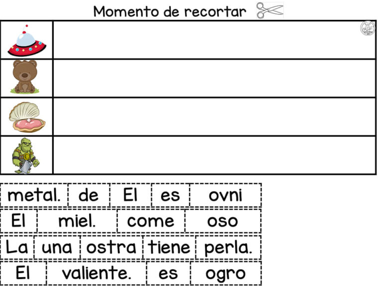 Estupendo material para formar y escribir oraciones | Material Educativo