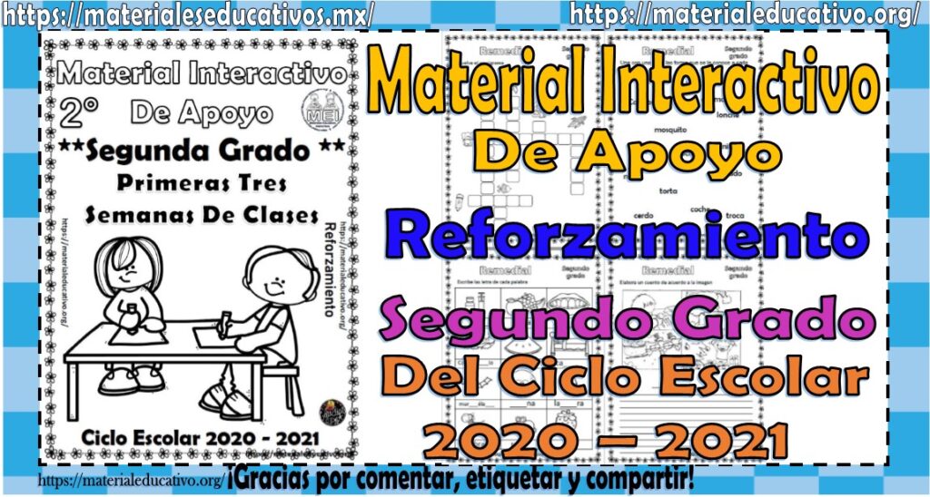 Material interactivo didáctico y reforzamiento para el segundo grado de ...
