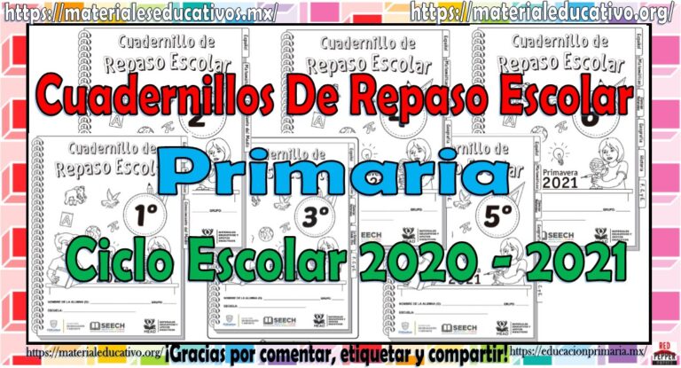 Cuadernillos de repaso escolar de todos los grados de primaria del ...