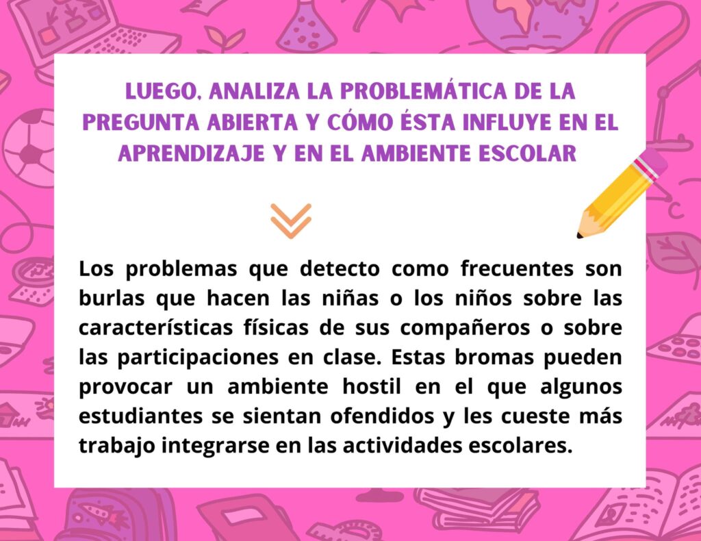 Breve análisis de un ejemplo de una respuesta construida para la etapa ...