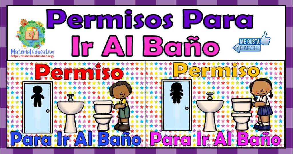 Permisos para ir al baño para imprimir | Material Educativo