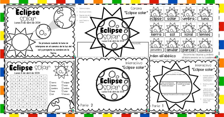 Actividades didácticas sobre el eclipse solar del 08 de abril de 2024 ...