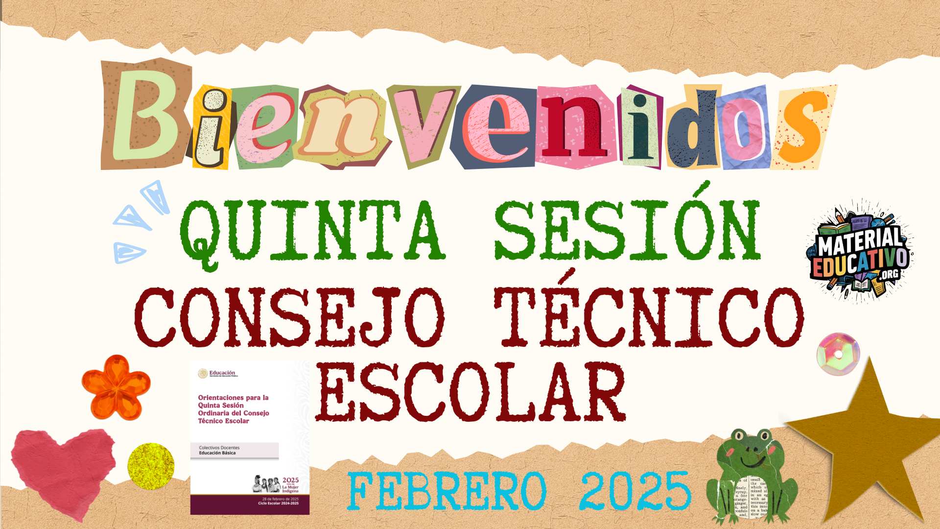 5ta Sesión Consejo Ténico Escolar Docentes Material Educativo